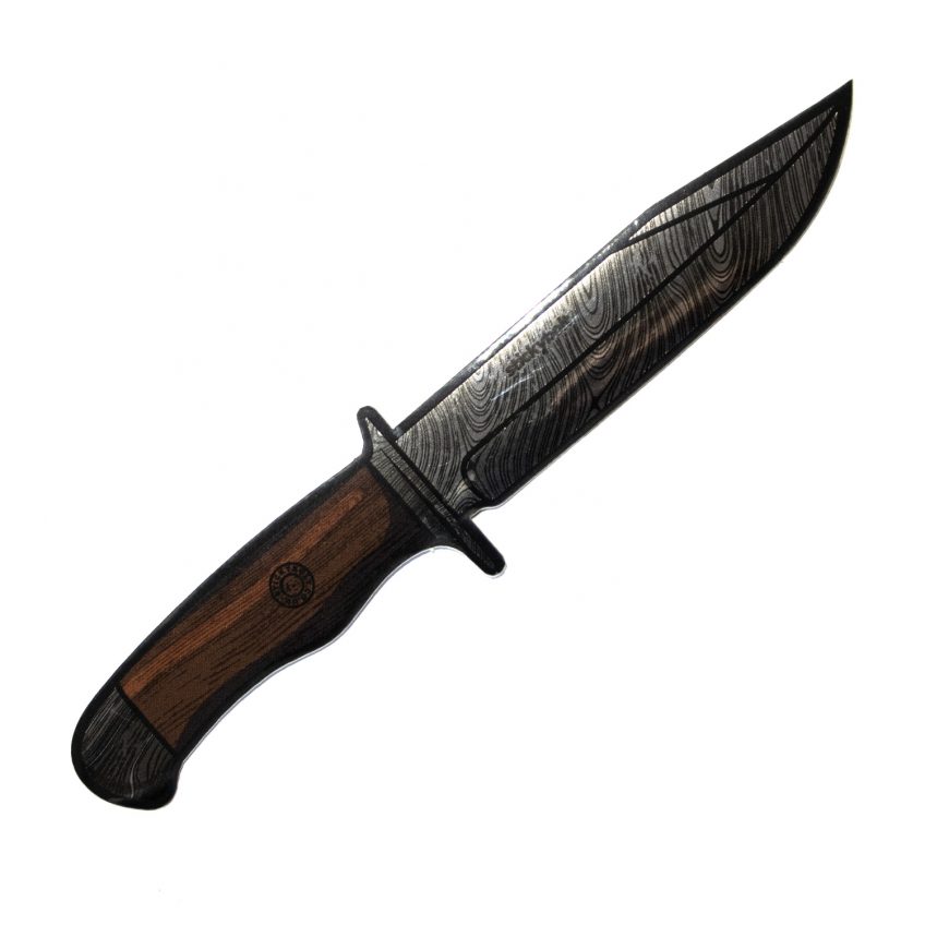Metallic Damascus Knife Sticker - StickyBolt