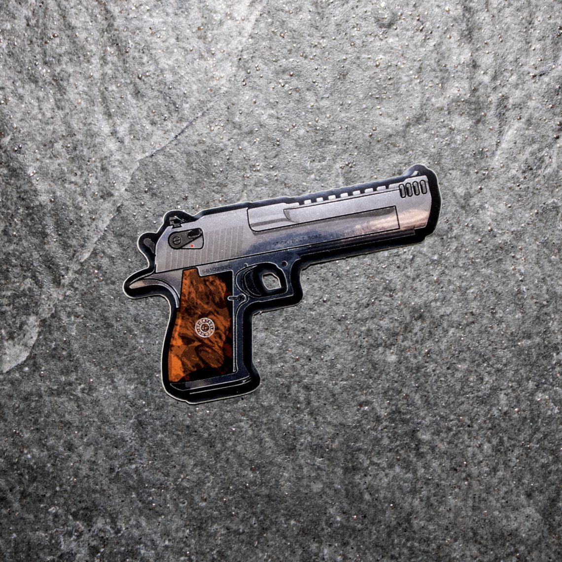 Metallic Desert Eagle Sticker - StickyBolt