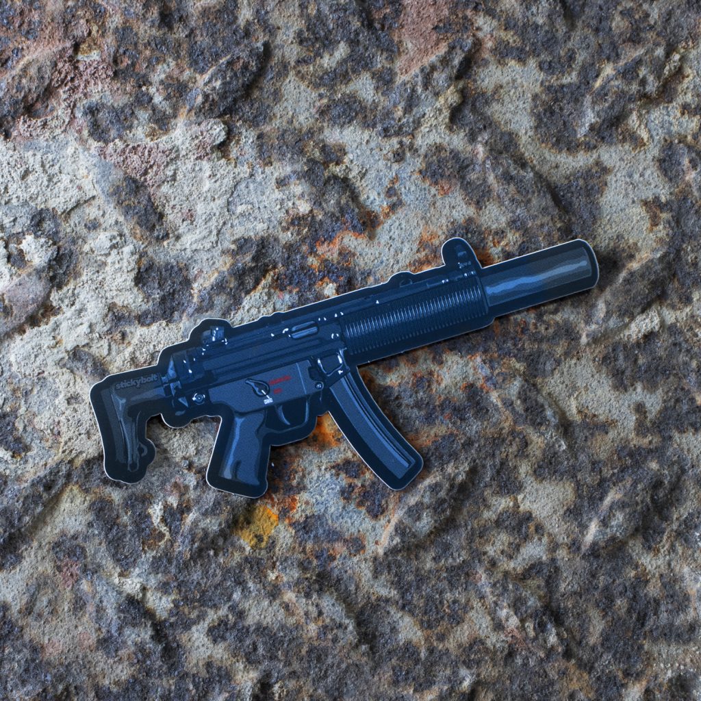 Matte MP5 Sticker - StickyBolt