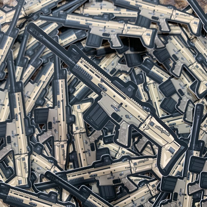 Matte SCAR Sticker - StickyBolt